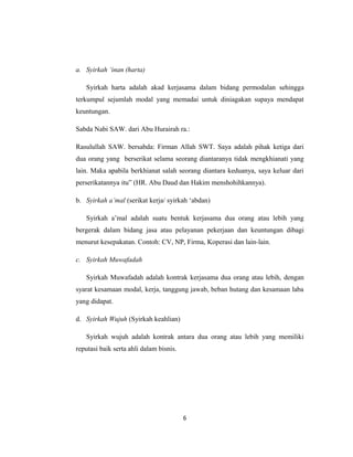 Syirkah dan Ji'alah | DOC