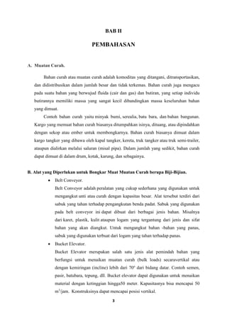 penanganan muatan curah biji-bijian ( bulk grain cargo) | DOCX