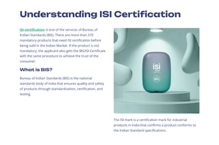 ISI Mark BIS Certification - Complete Guide | PDF