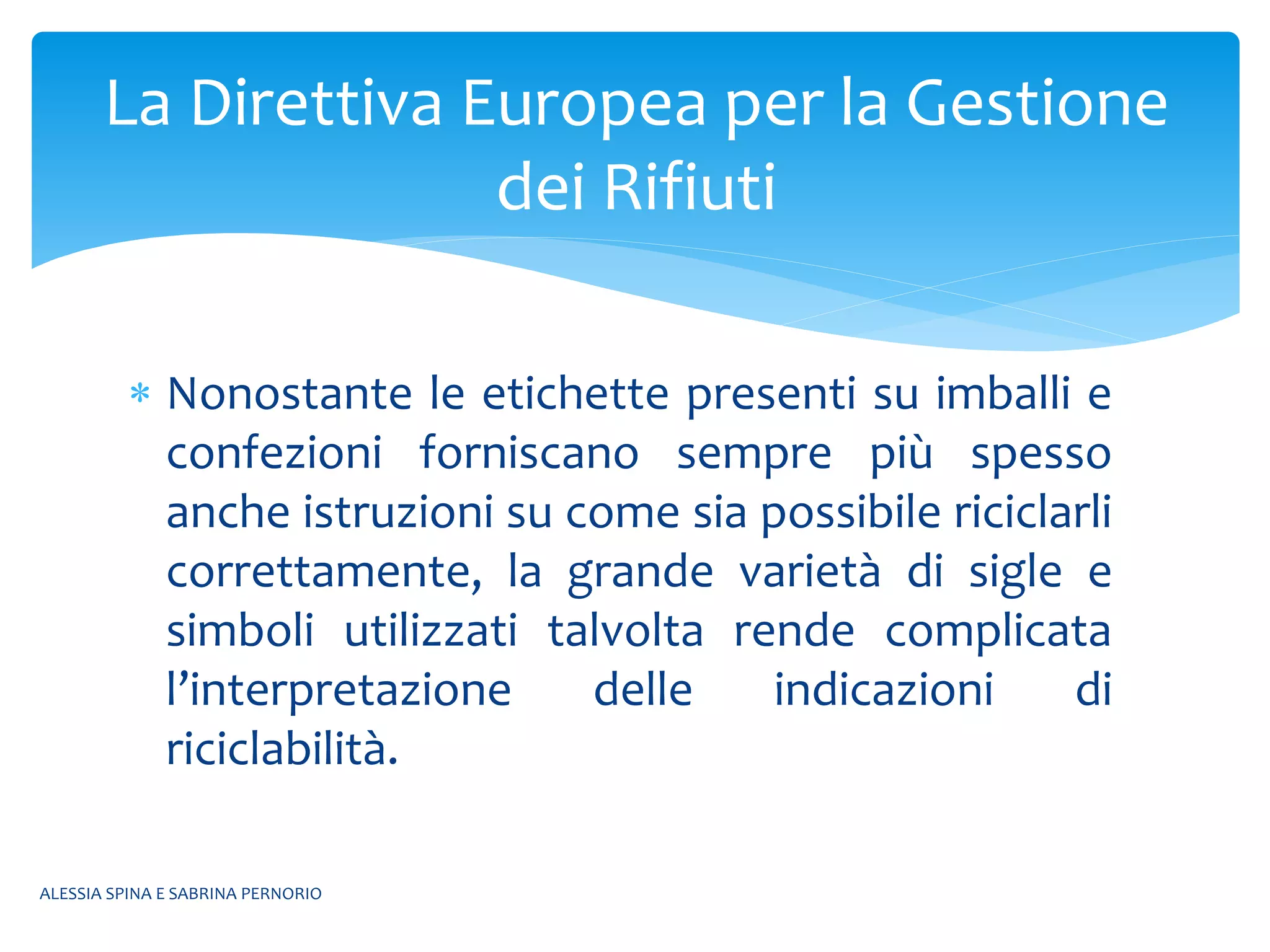 I simboli del riciclo | PPTX