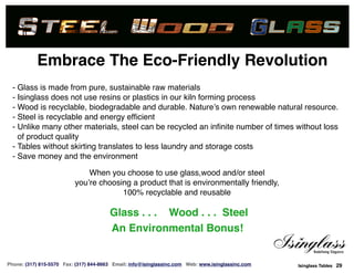 Isinglass banquet and specialty tables | PDF