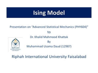 Ising model | PPTX