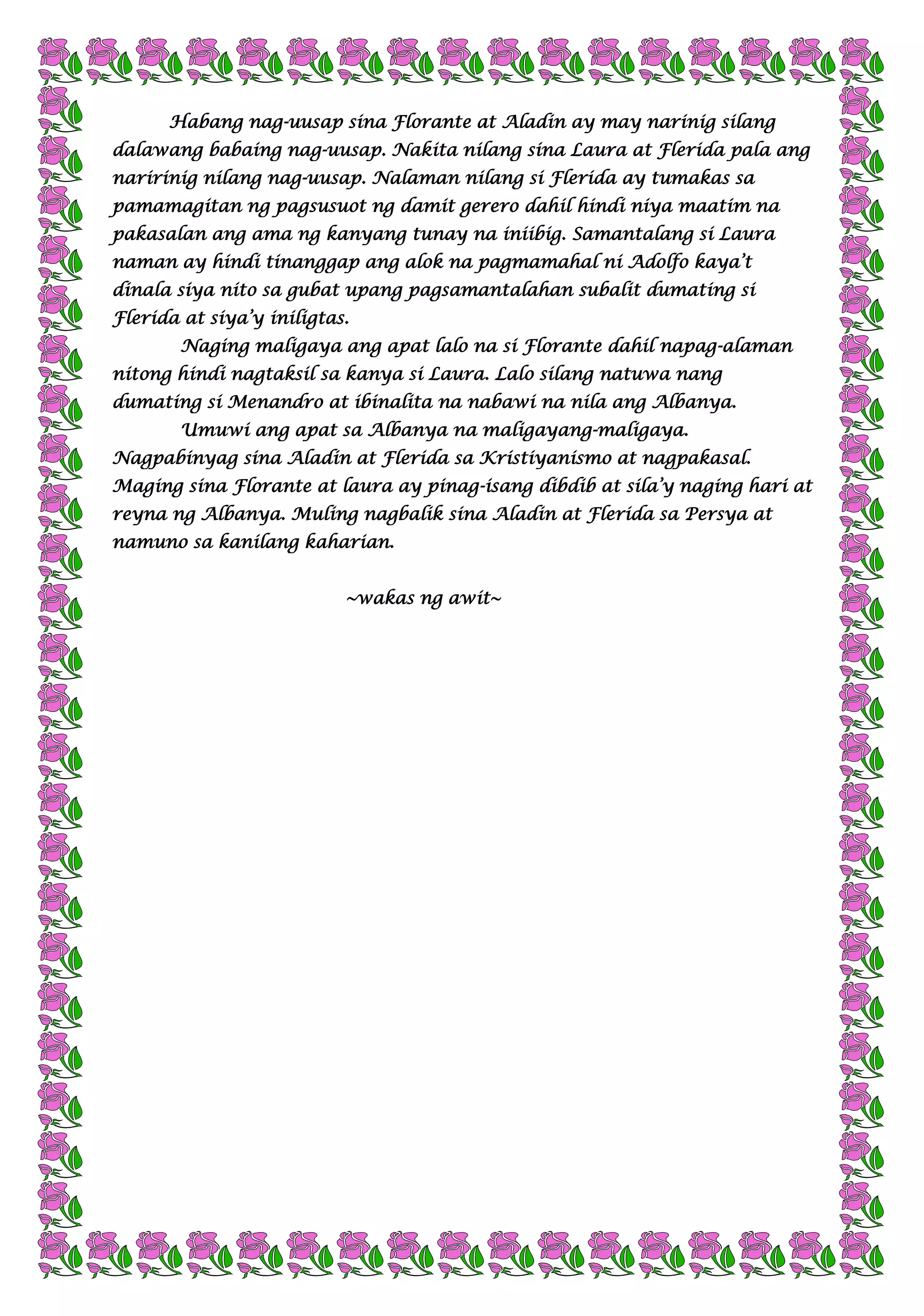 Isinilang si francisco | DOCX