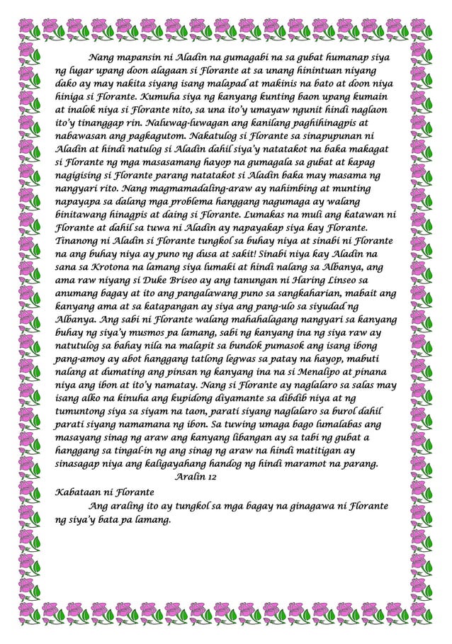 Isinilang si francisco | DOCX