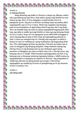 Isinilang si francisco | DOCX