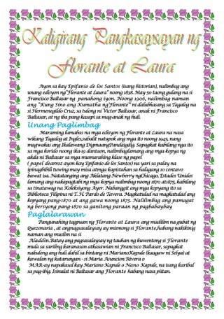 Isinilang si francisco | DOCX