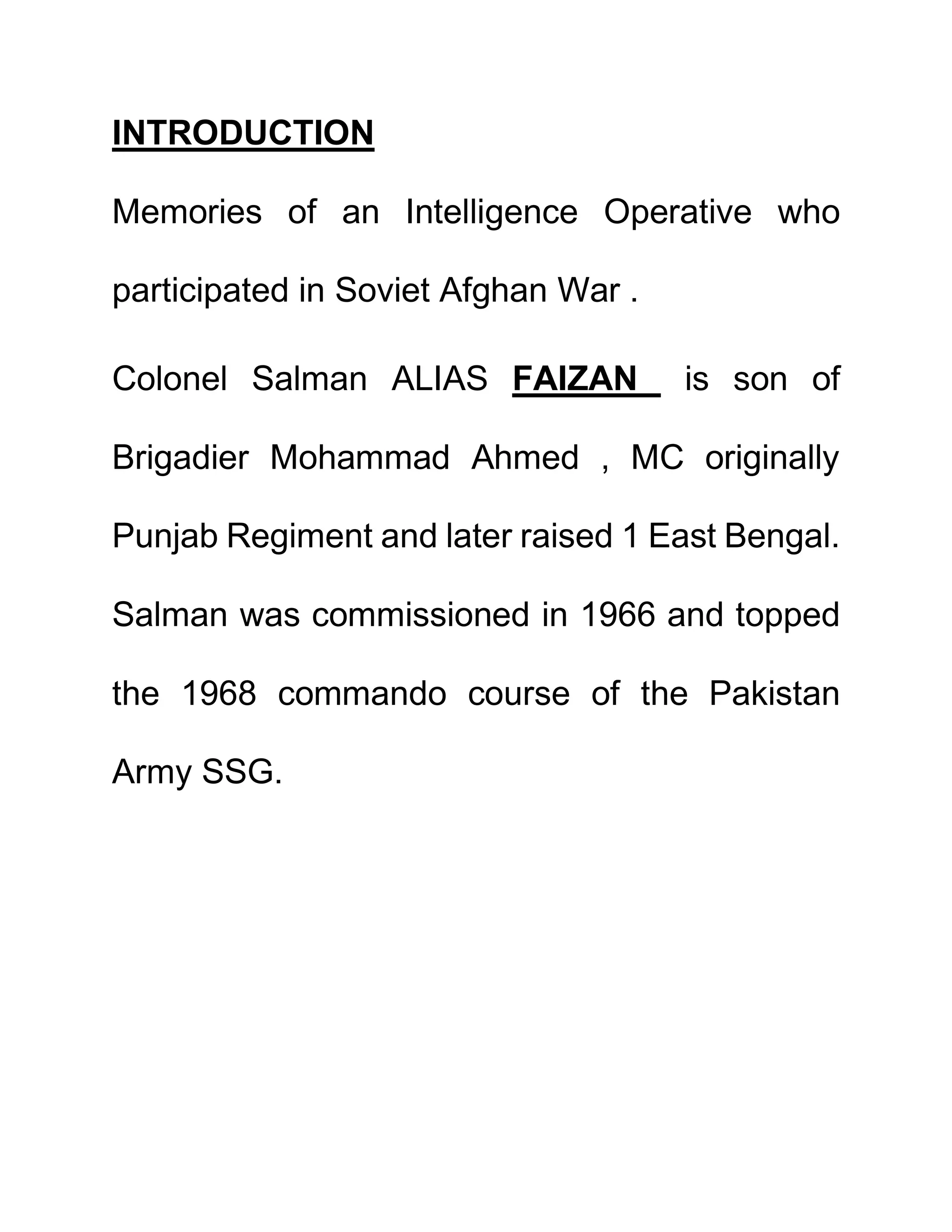 ISI OFFICER ON SOVIET AFGHAN WAR, GENERAL ZIA, AKHTAR ABDUL RAHMAN ...