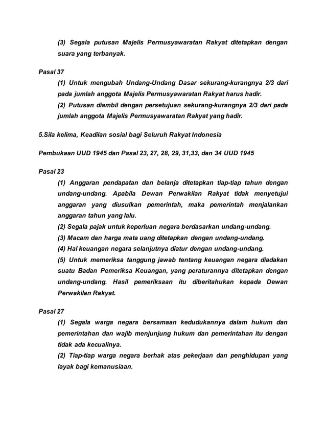 Isi pasal 29 uud 1945 tentang kebebasan beragama | PDF | Free Download