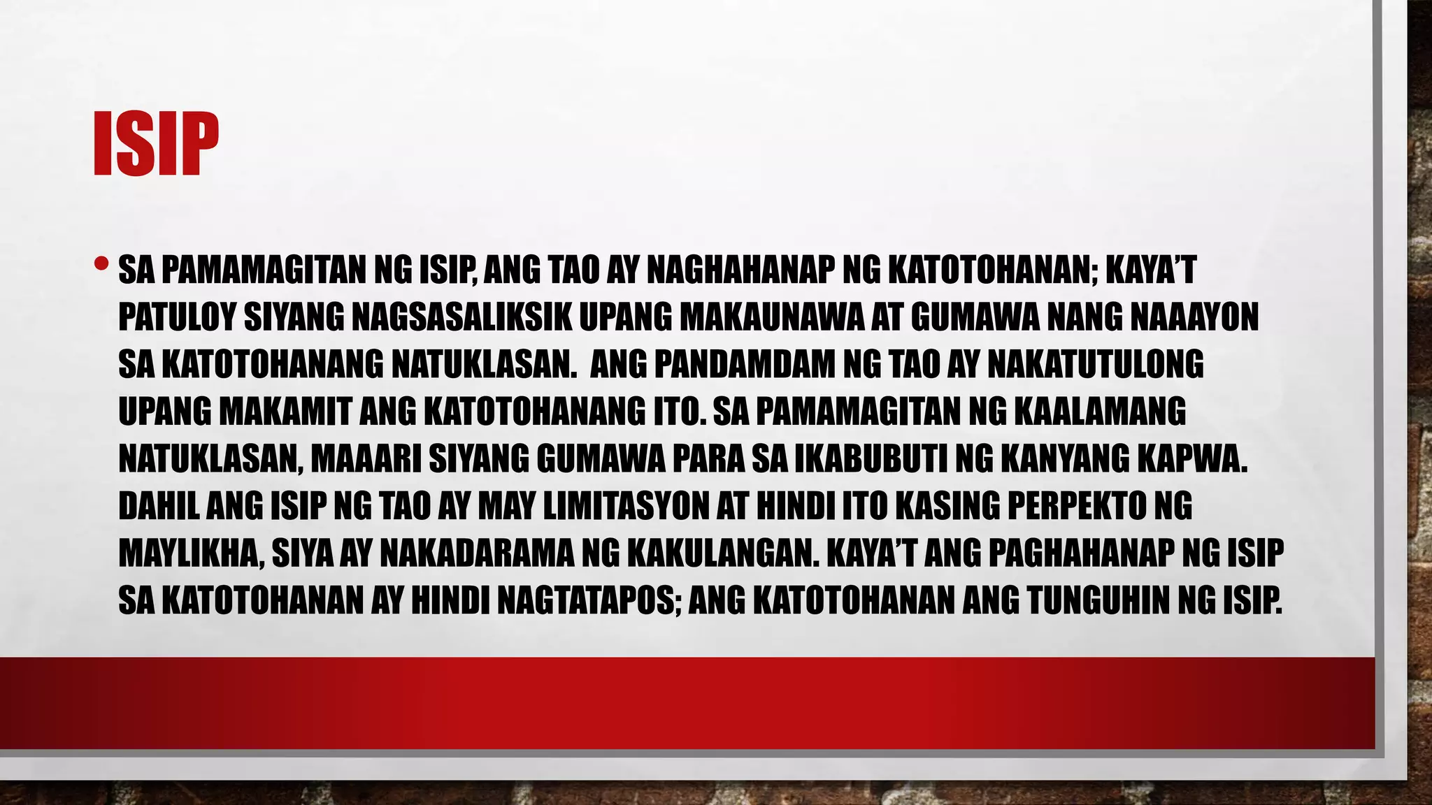 Isip at kilos-loob | PPTX