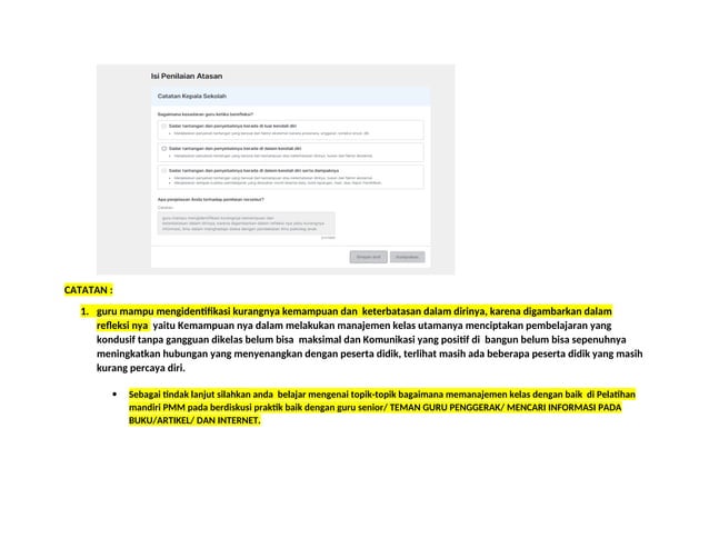 ISI PMM INDIKATOR KETERATURAN SUASANA KELAS.docx