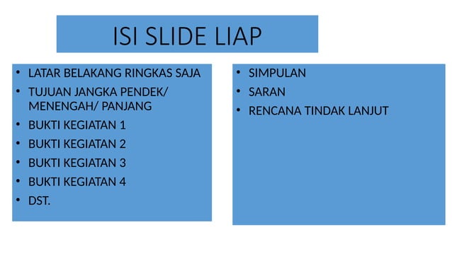 ISI PPT LIAP PKA.pptx laporan implementasi perubahan | PPT