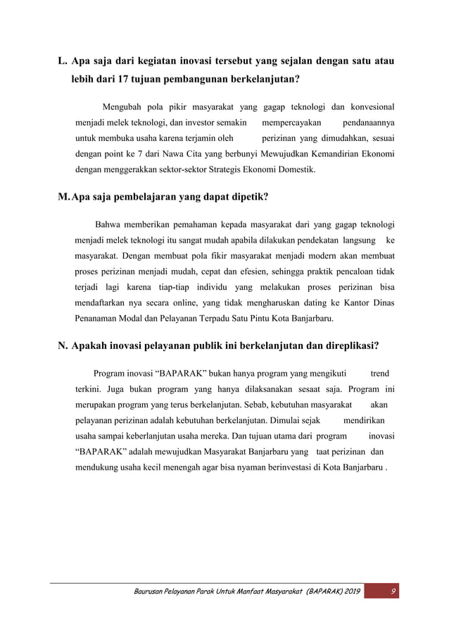 Isi proposal baparak plus fto | PDF