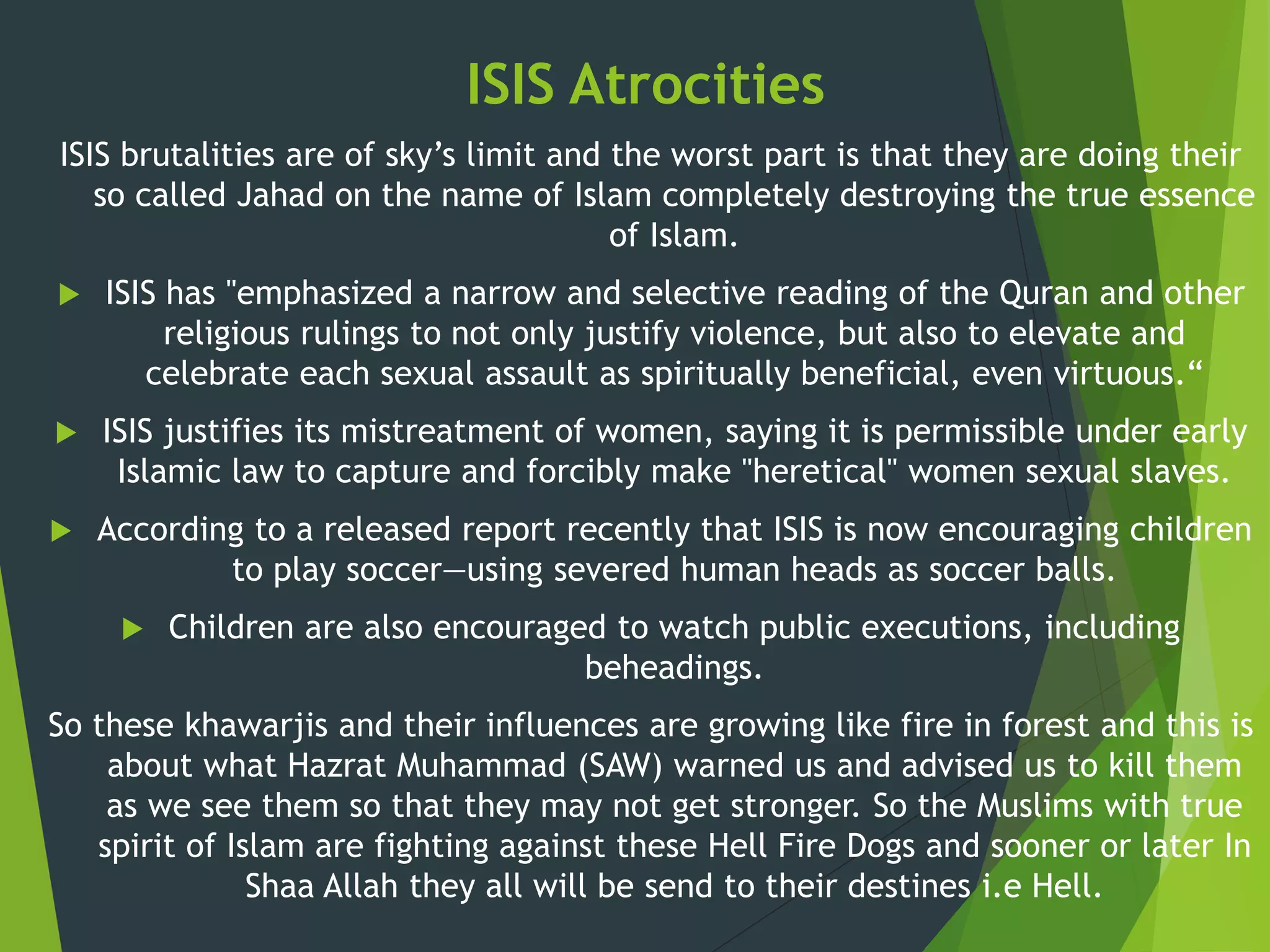 ISIS and Its Evolution | PPTX | Defense Industry | Industries