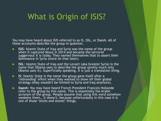 ISIS and Its Evolution | PPTX | Defense Industry | Industries