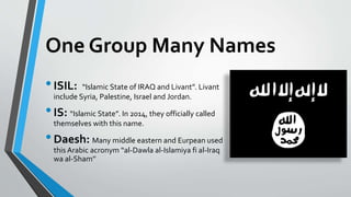 ISIS/ ISIL/IS/ Daish 2017 Presentation by Anaba Farooqui | PPTX