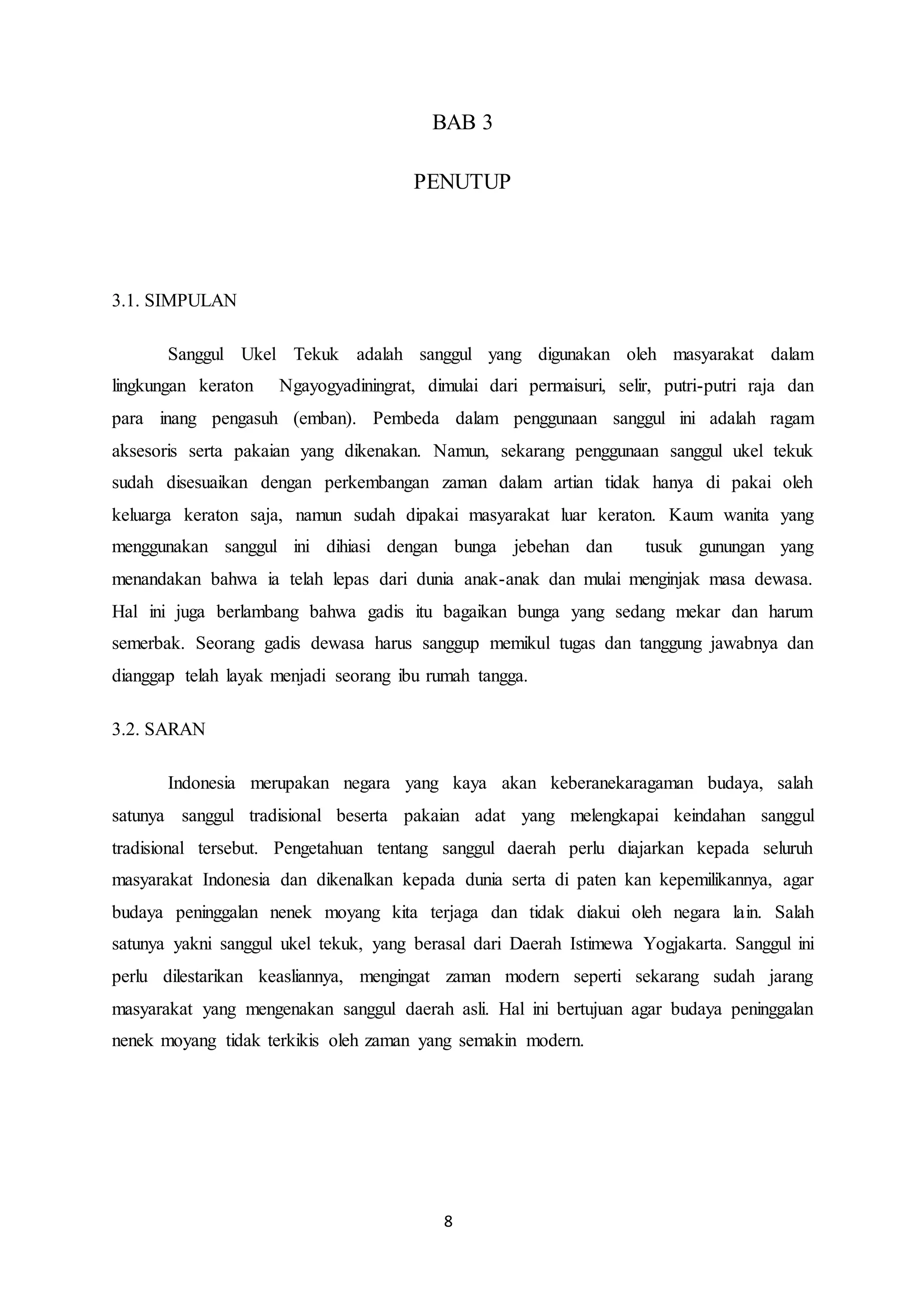 Sanggul Ukel Tekuk ( DIY) | DOCX