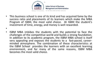 Is isbm mba valid | PPT