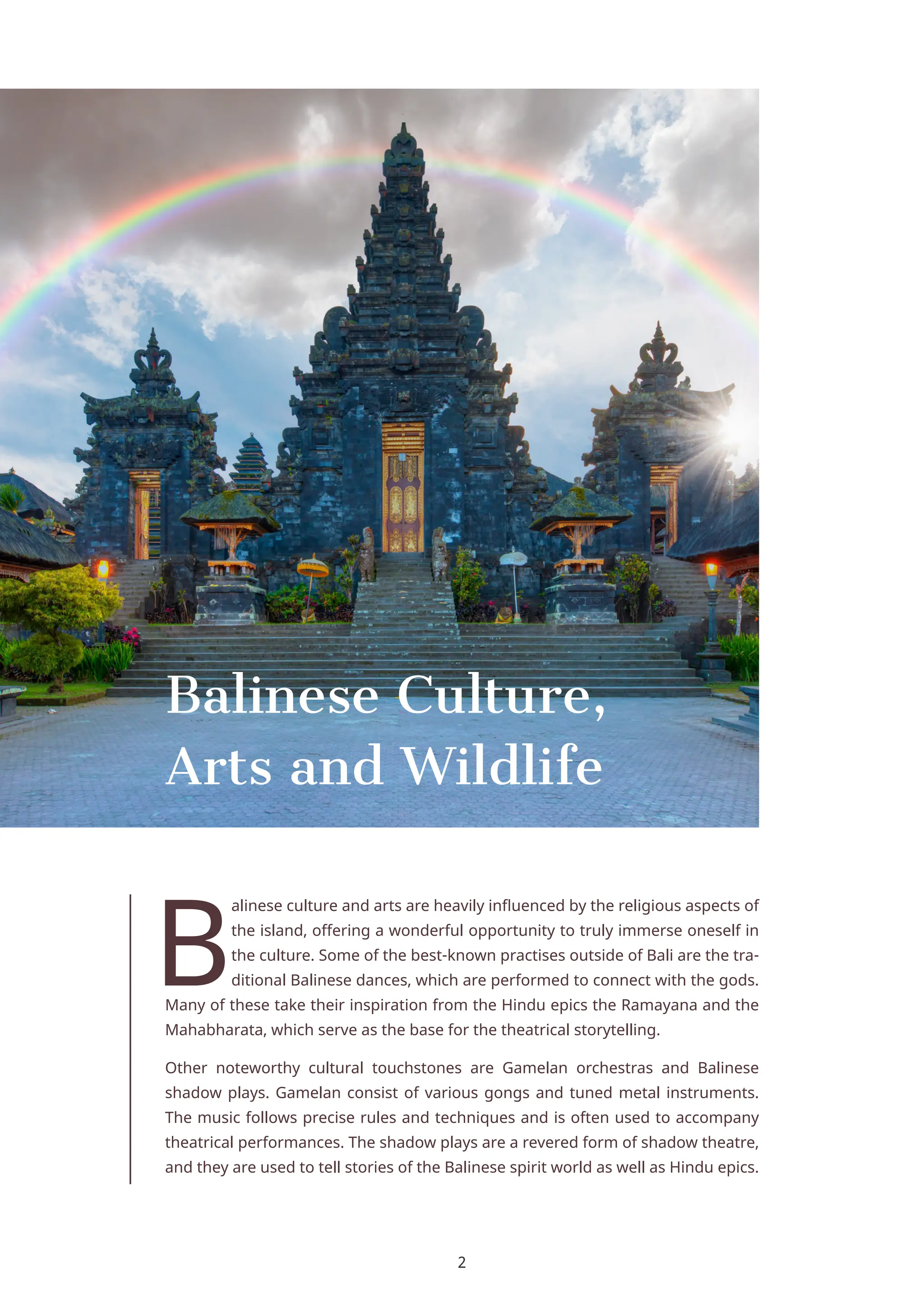 Isis Monteverde - Balinese Culture, Arts and Wildlife | PDF