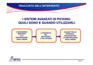 SIMCO: I sistemi avanzati di Picking | PPT