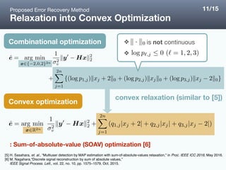 Error Recovery with Relaxed MAP Estimation for Massive MIMO Signal Detection | PDF