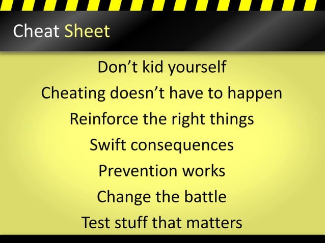 Cheating in EMS Education - Slides for EMS World 2014 | PPTX