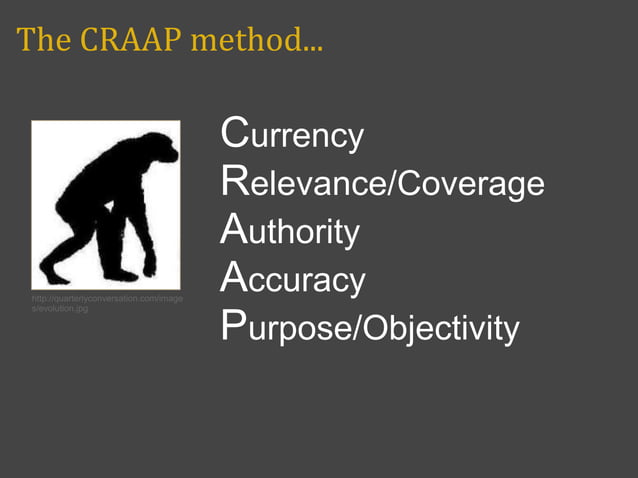 Is It CRAP? Using a Memorable Acronym to Teach Critical Website ...