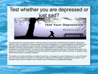 Is it depression or sadness | PPT