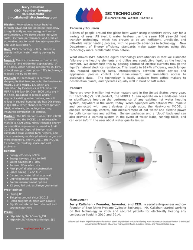 ISI Technology - Company one pager | PDF