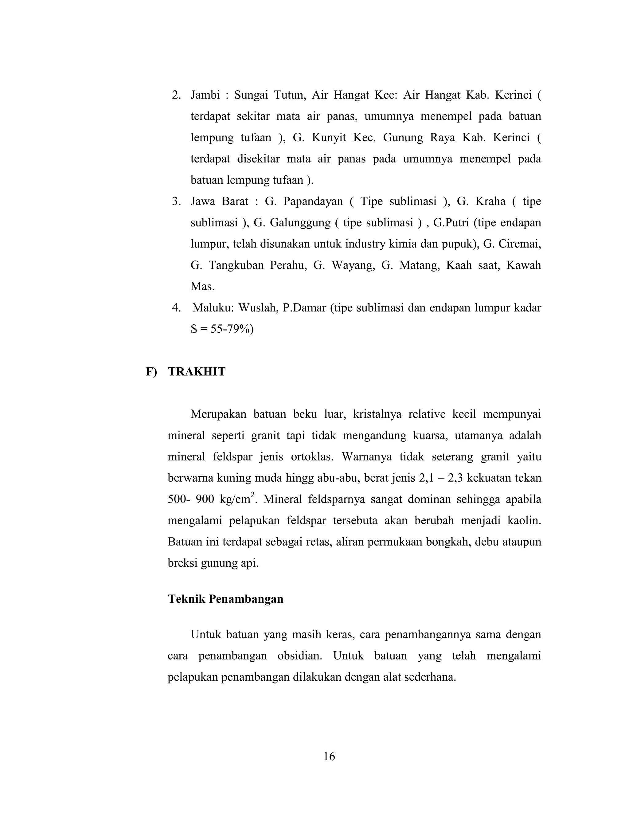 Paper Bahan Galian Industri yang berkaitan dengan batuan gunung merapi ...