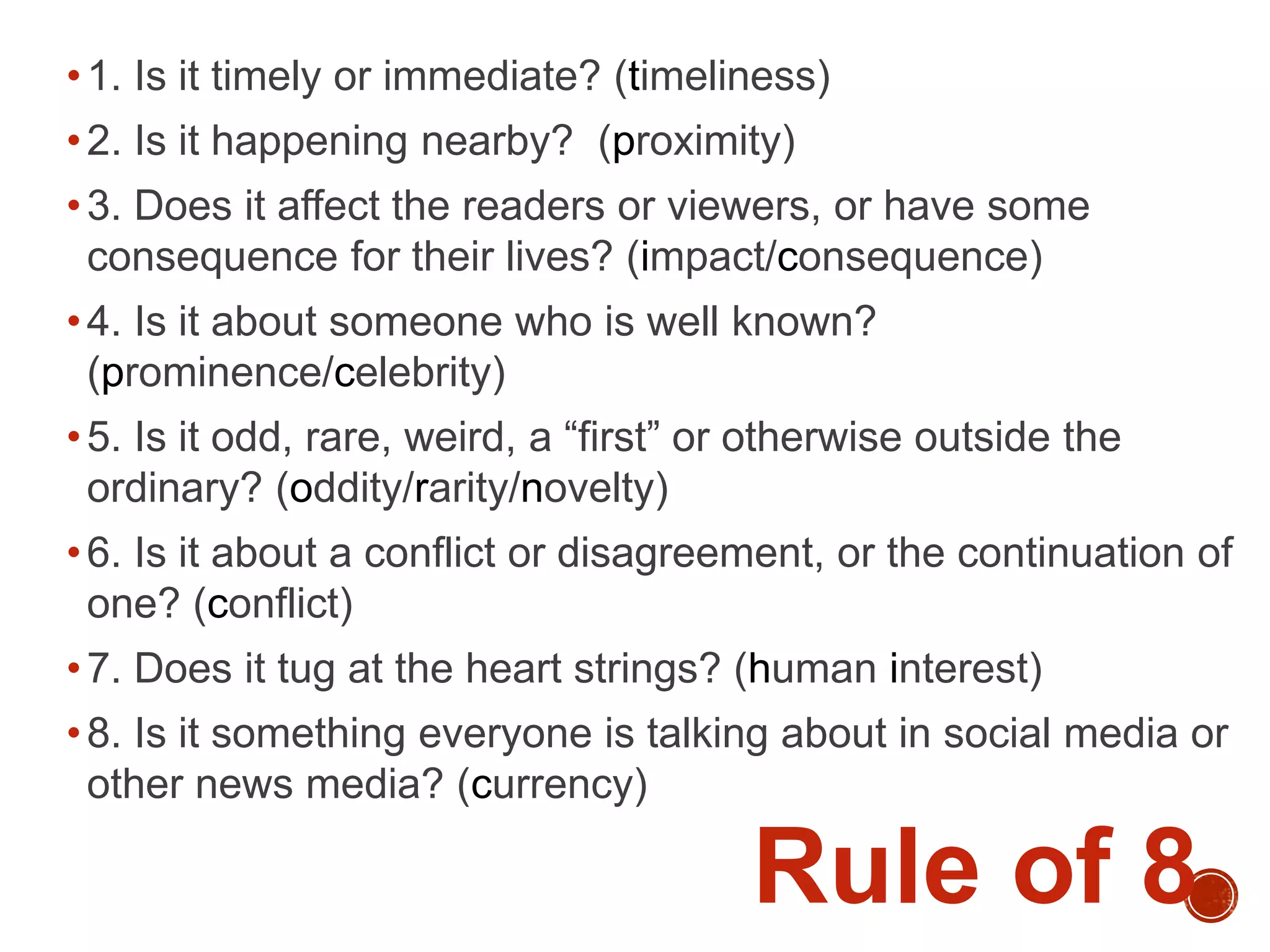 What Makes it news? | PPTX