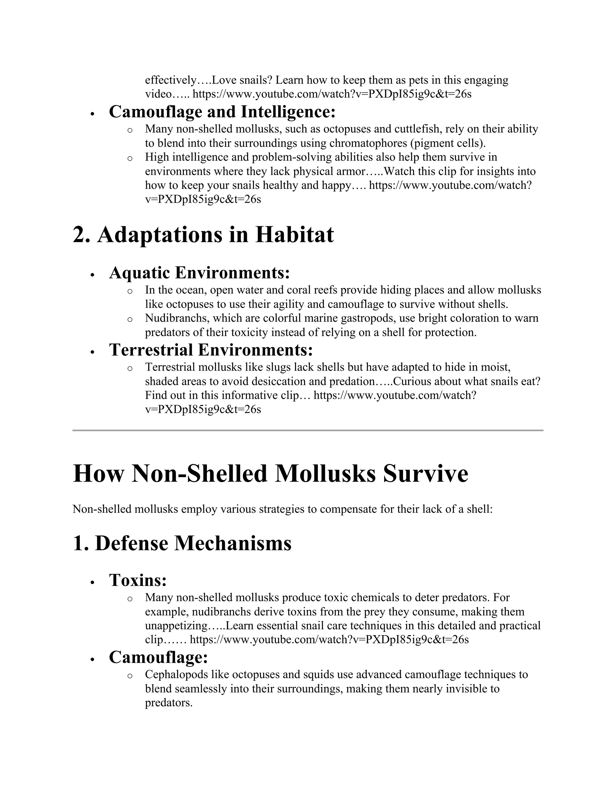 IS IT POSSIBLE FOR MOLLUSKS TO SURVIVE WITHOUT A SHELL..docx