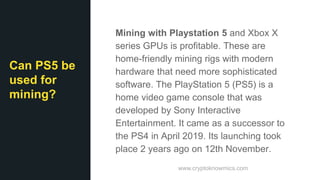 Is it possible to mine cryptocurrencies using PS4.pptx.pdf