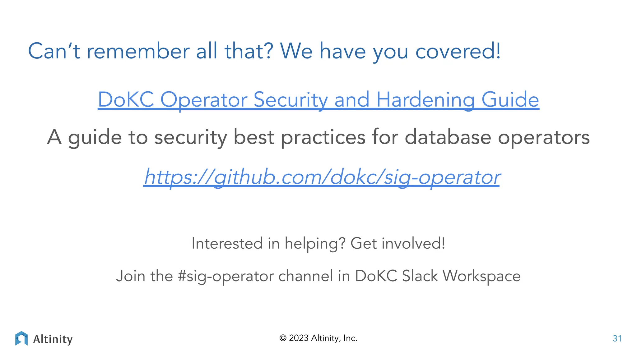 Is It Safe Security Hardening For Databases Using Kubernetes Operators