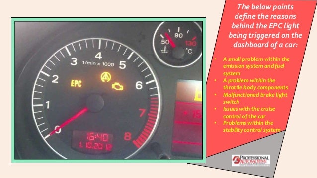 Is It Safe To Drive Your Volkswagen With EPC Light On in Marlborough | PPTX