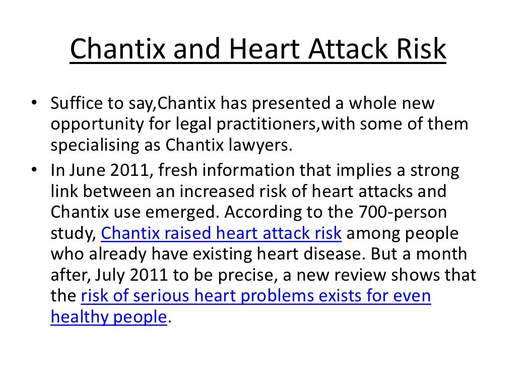 Is it safe to stop smoking with chantix
