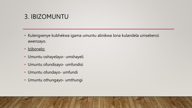 Isizulu izinhlobo zamabizo.pptx