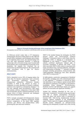 Acute Duodenal Diverticulitis Causing Biliary Obstruction and ...