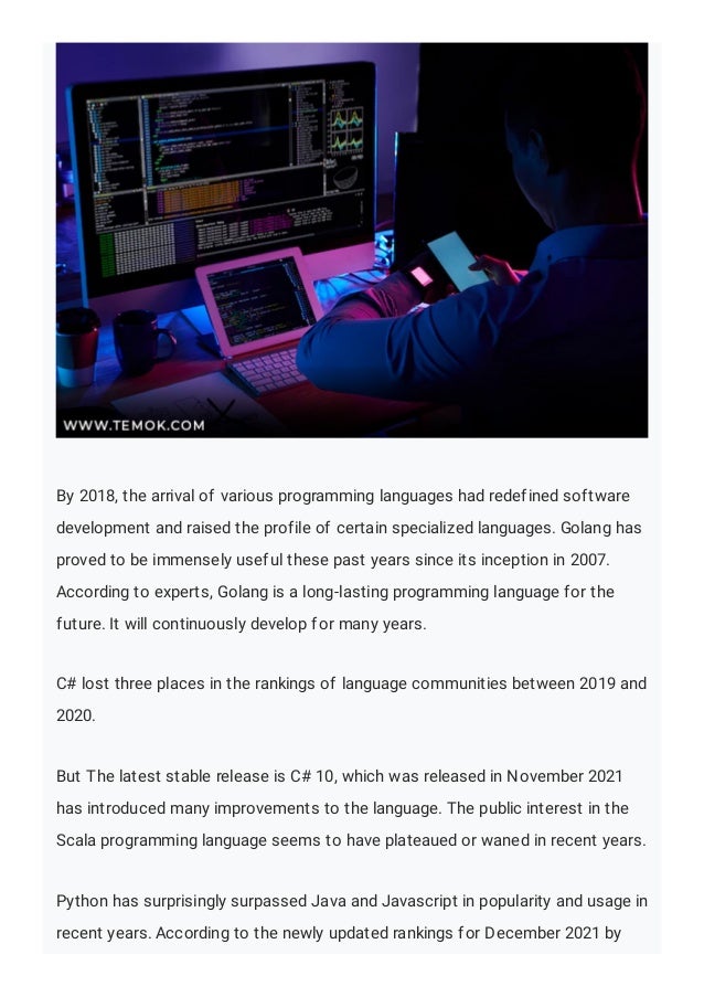 Is java dead or still relevant in 2022 | PDF