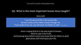 Is Jesus a historical figure RE lesson plan OLD VERSION | PPTX
