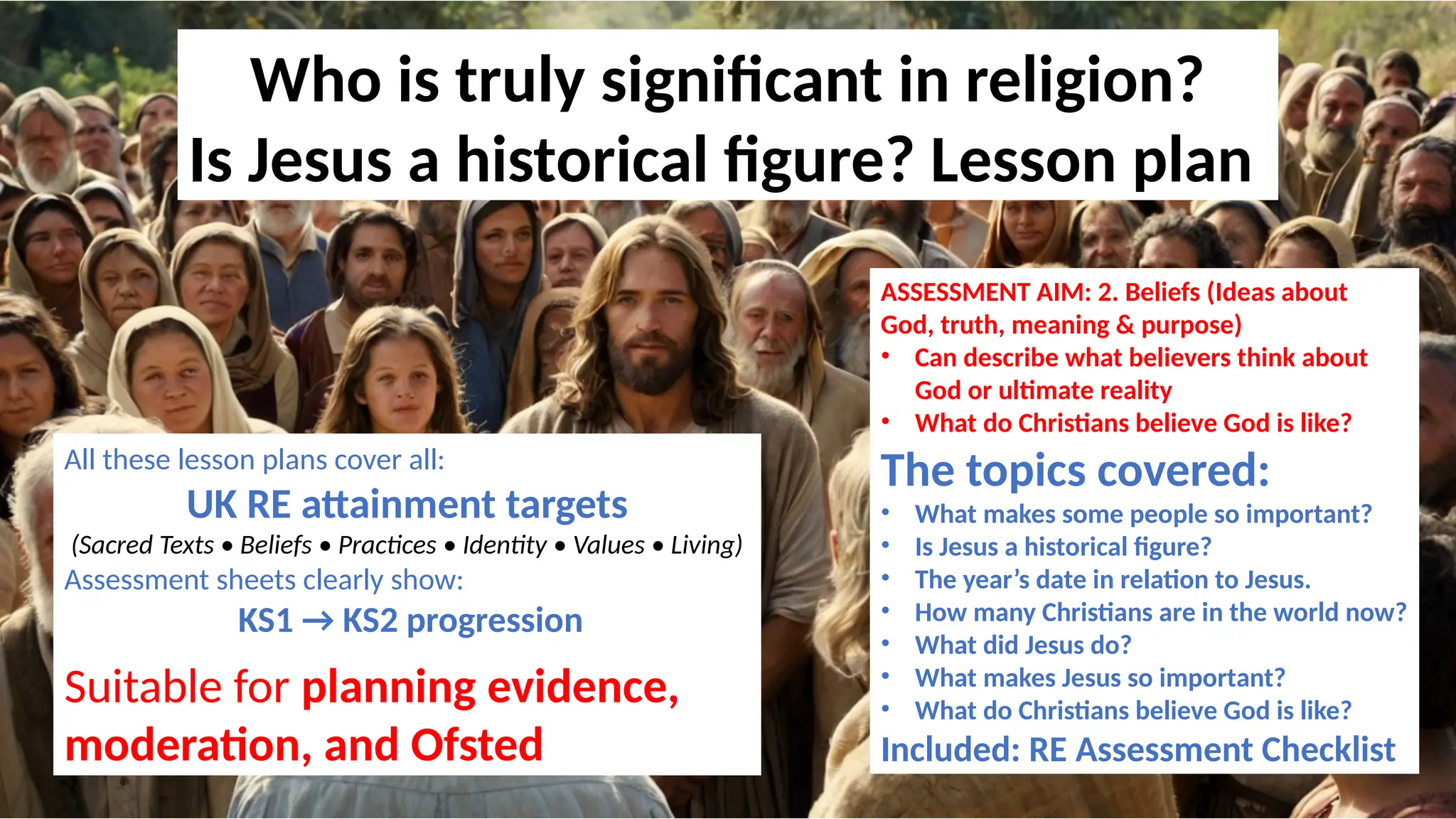 Is Jesus a historical figure lesson plan - conforms to UK RE attainment ...