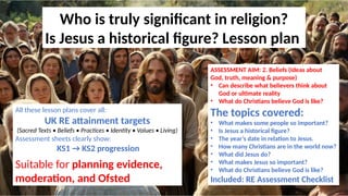 Is Jesus a historical figure lesson plan - conforms to UK RE attainment ...