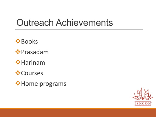 ISKCON 50 Planning Guidelines | PPT