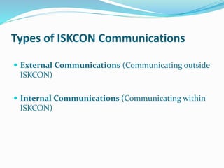 ISKCON COMMUNICATIONS (INDIA) - ILS REPORT 2016 | PPT