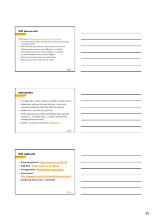 ISKE praktiline rakendamine | PDF