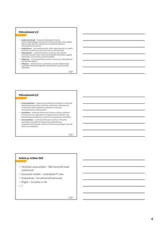 ISKE praktiline rakendamine | PDF