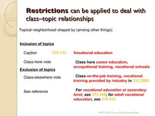 Expressing Classification Schemes -- Part 3 | PPT