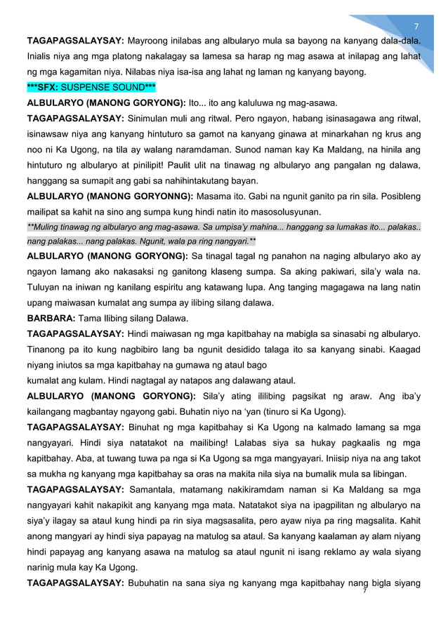 BAKIT BABAE ANG NAGHUHUGAS NG MGA PINGGAN? | DOCX