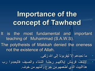 Isl. lecture#5 tawheed | PPT
