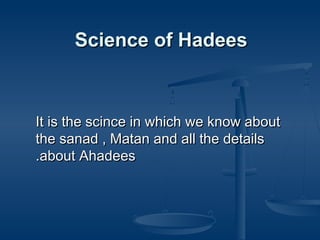 Isl. lecture#11 ahadees | PPT