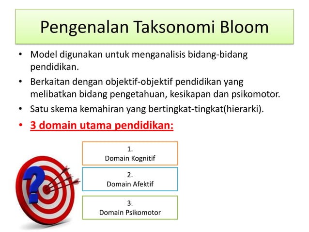 TAKSONOMI BLOOM DAN DOMAIN KATHWORL | PPT